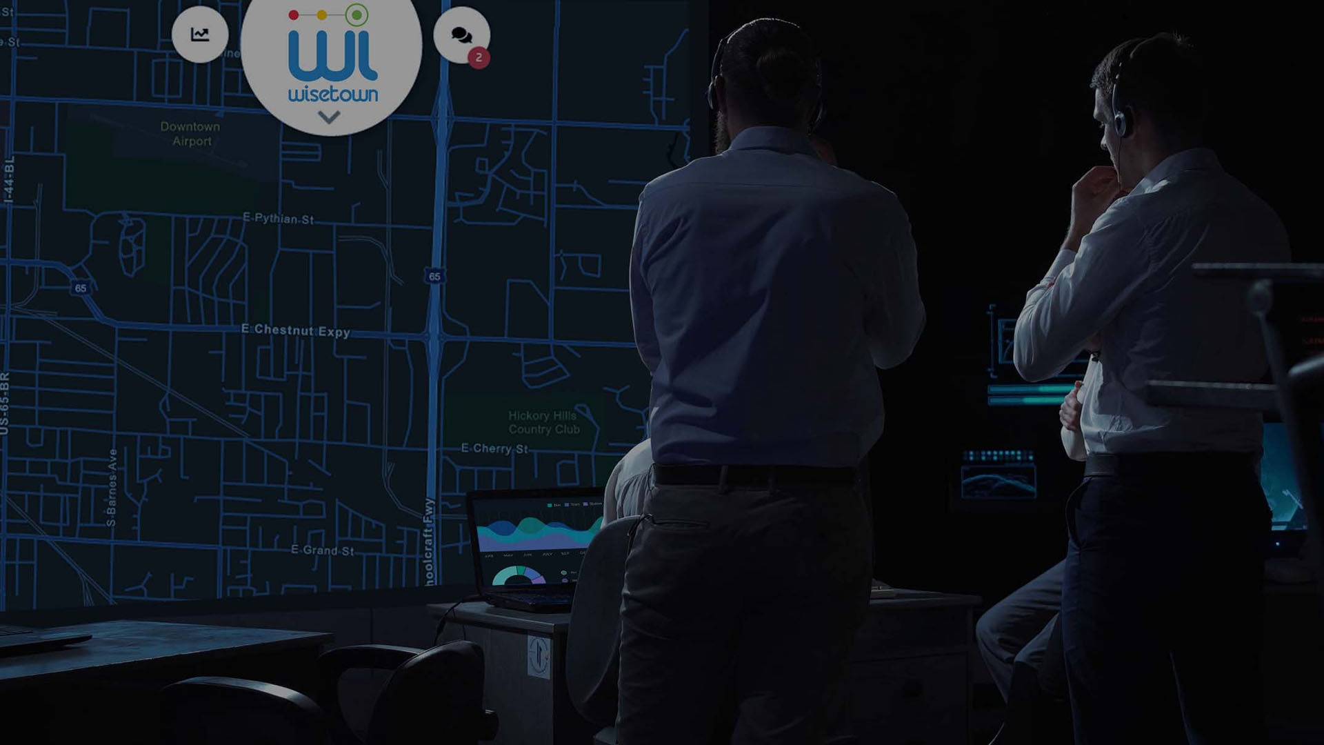 WiseTown Situation Room - monitoraggio real time - WiseTown